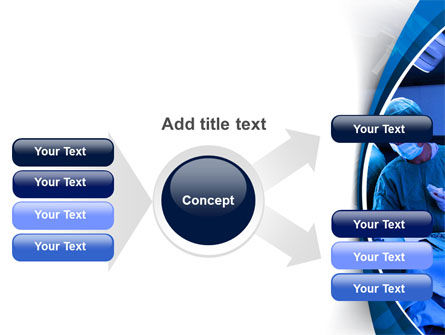 Surgical Operation In A Blue Palette PowerPoint Template, Backgrounds | 09528 | PoweredTemplate.com