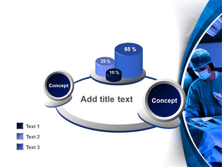 Surgical Operation In A Blue Palette PowerPoint Template, Backgrounds | 09528 | PoweredTemplate.com