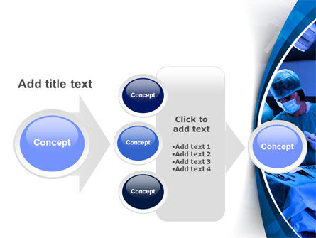 Surgical Operation In A Blue Palette PowerPoint Template, Backgrounds | 09528 | PoweredTemplate.com