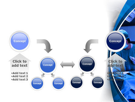 Surgical Operation In A Blue Palette PowerPoint Template, Backgrounds | 09528 | PoweredTemplate.com