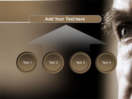 Portrait of Old Man PowerPoint Template, Backgrounds | 09578 ...