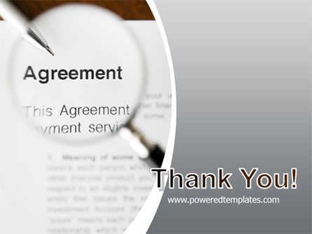 Studying And Signing Agreement PowerPoint Template, Backgrounds | 09664 ...
