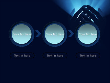 Eternal Light In your Hands PowerPoint Template, Backgrounds | 09668 ...