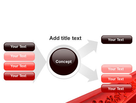 Red Blood Cells In A Blood Vessels PowerPoint Template, Backgrounds ...