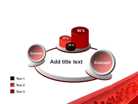 Red Blood Cells In A Blood Vessels PowerPoint Template, Backgrounds ...