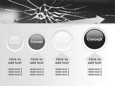 Broken Glass PowerPoint Template, Backgrounds | 09695 | PoweredTemplate.com