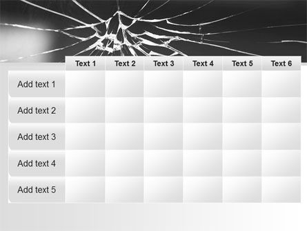 Broken Glass PowerPoint Template, Backgrounds | 09695 | PoweredTemplate.com