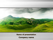 Clouds Landscape Word Template 09696 | PoweredTemplate.com