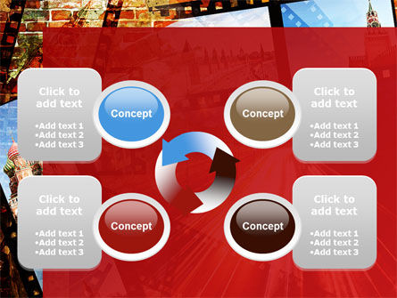 Moscow In Russia PowerPoint Template, Backgrounds | 09711 ...