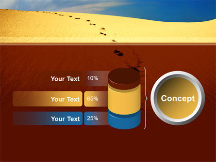 Traces In The Sand PowerPoint Template, Backgrounds | 09924 ...