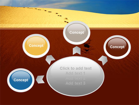 Traces In The Sand PowerPoint Template, Backgrounds | 09924 ...