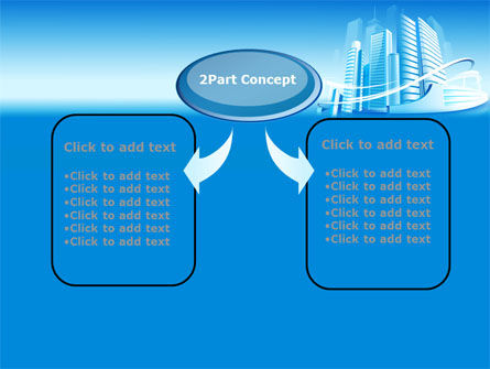 Blue City PowerPoint Template, Backgrounds | 09929 | PoweredTemplate.com