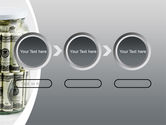 Glass Jar Full Of Dollars PowerPoint Template, Backgrounds | 09951 ...
