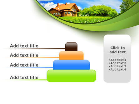 Village House PowerPoint Template, Backgrounds | 10235 ...