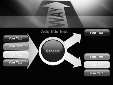 One Way Arrow PowerPoint Template, Backgrounds | 10287 ...