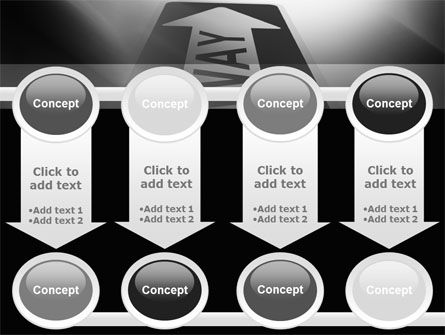 One Way Arrow PowerPoint Template, Backgrounds | 10287 ...