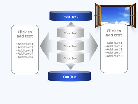Open Window PowerPoint Template, Backgrounds | 10314 | PoweredTemplate.com