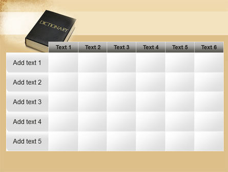 Dictionary Book PowerPoint Template, Backgrounds | 10350 ...