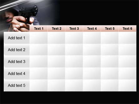 Gunman PowerPoint Template, Backgrounds | 10442 | PoweredTemplate.com