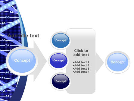 Strand of DNA PowerPoint Template, Backgrounds | 10443 ...