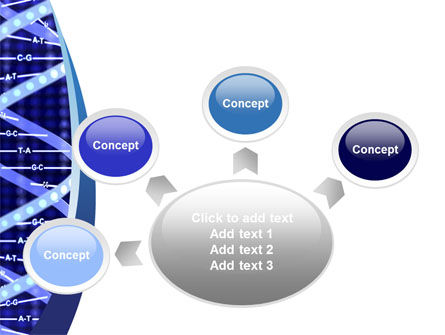 Strand of DNA PowerPoint Template, Backgrounds | 10443 ...