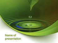 Green Water PowerPoint Template, Backgrounds | 10446 | PoweredTemplate.com