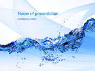 Crystal Water PowerPoint Template, Backgrounds | 10453 ...