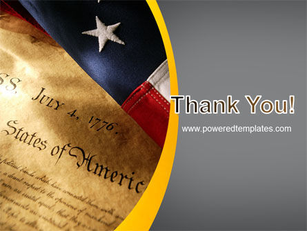 USA Declaration of Independence PowerPoint Template, Backgrounds ...
