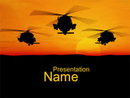 Helicopters at Sunset - Free Presentation Template for Google Slides ...