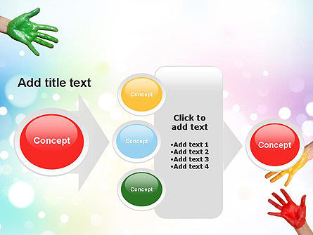 Painted Hands PowerPoint Template, Backgrounds | 10680 ...