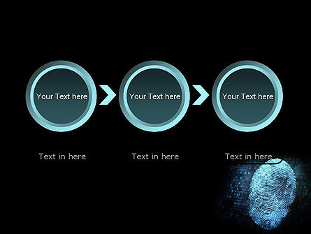 Fingerprint on Digital Screen PowerPoint Template, Backgrounds | 10814 ...