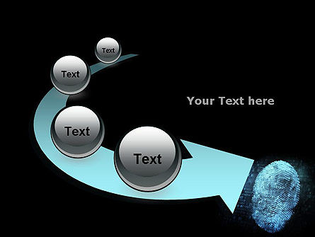 Fingerprint on Digital Screen PowerPoint Template, Backgrounds | 10814 ...