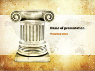 Ionic Column PowerPoint Template, Backgrounds | 10892 | PoweredTemplate.com