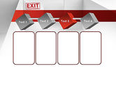 Maze Exit Sign PowerPoint Template, Backgrounds | 10986 ...