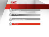 Maze Exit Sign PowerPoint Template, Backgrounds | 10986 ...