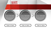 Maze Exit Sign PowerPoint Template, Backgrounds | 10986 ...