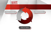 Maze Exit Sign PowerPoint Template, Backgrounds | 10986 ...