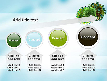 HIV Virus PowerPoint Template, Backgrounds | 11023 | PoweredTemplate.com