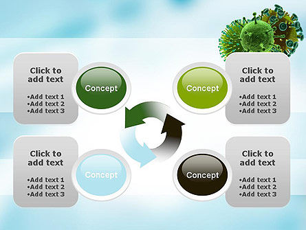 HIV Virus PowerPoint Template, Backgrounds | 11023 | PoweredTemplate.com