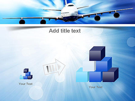 Jet Aircraft PowerPoint Template, Backgrounds | 11030 | PoweredTemplate.com