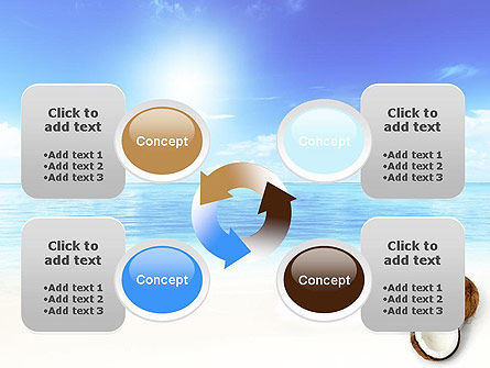 Coconut PowerPoint Template, Backgrounds | 11042 | PoweredTemplate.com