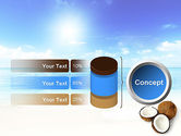 Coconut PowerPoint Template, Backgrounds | 11042 | PoweredTemplate.com