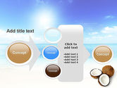 Coconut PowerPoint Template, Backgrounds | 11042 | PoweredTemplate.com