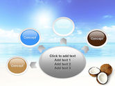 Coconut PowerPoint Template, Backgrounds | 11042 | PoweredTemplate.com