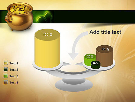 Pot of Gold Coins PowerPoint Template, Backgrounds | 11059 ...