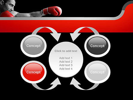 Kickboxer PowerPoint Template, Backgrounds | 11156 | PoweredTemplate.com