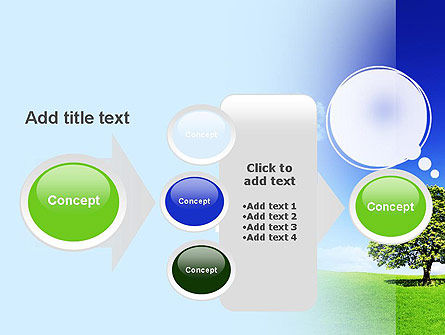 Tree on Horizon PowerPoint Template, Backgrounds | 11239 ...