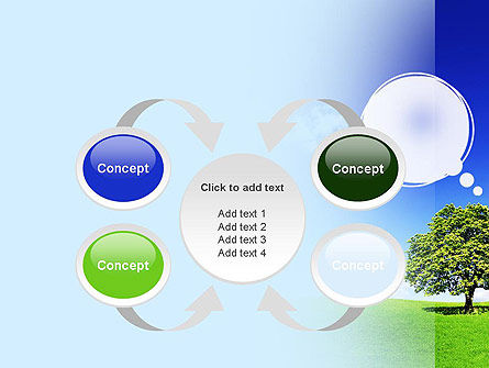 Tree on Horizon PowerPoint Template, Backgrounds | 11239 ...