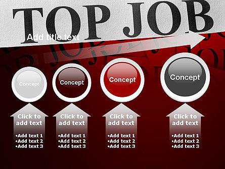 Top Job PowerPoint Template, Backgrounds | 11243 | PoweredTemplate.com