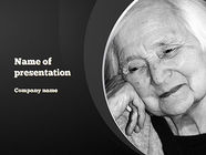 Geriatric Woman PowerPoint Template, Backgrounds | 11274 ...